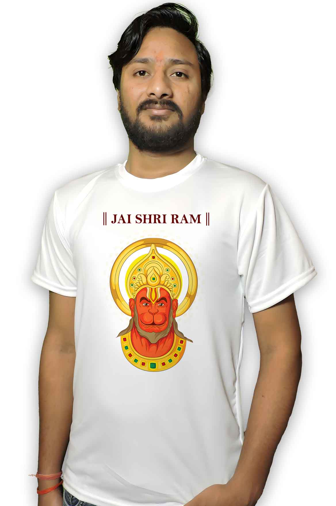 Lord Hanuman Round Neck Mens T-shirt – AISEHI